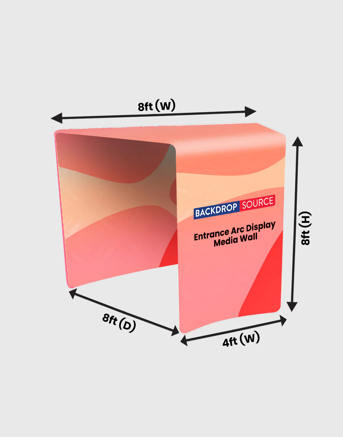 Entrance Arc Display Media Wall for Exhibition Booth – Backdropsource