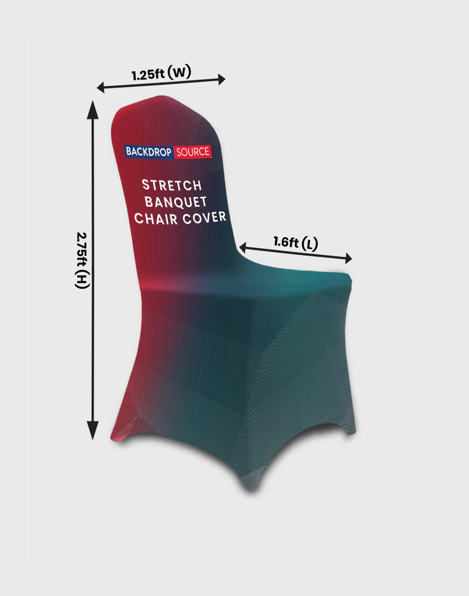 Custom Stretch Banquet Chair Cover – Backdropsource